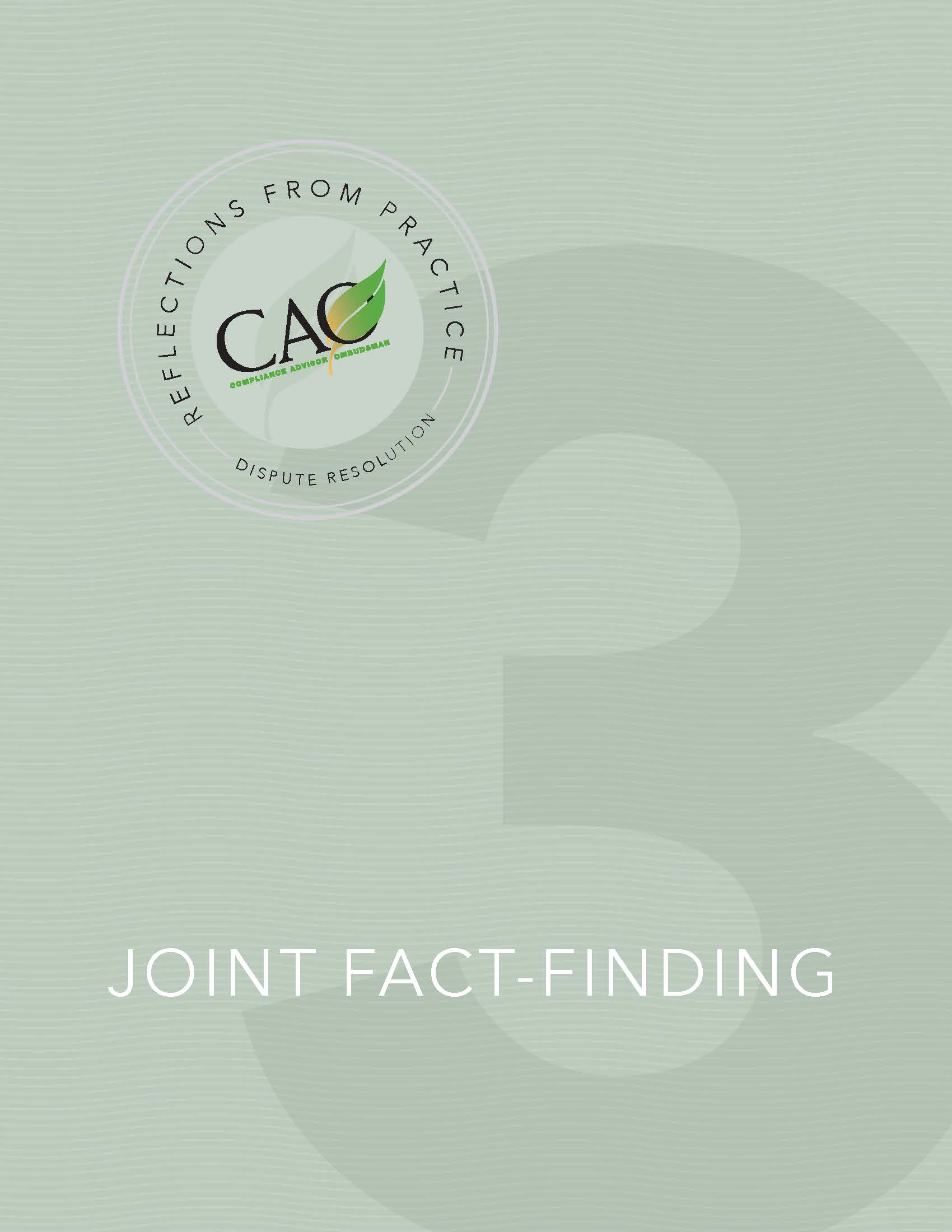 Reflections from Practice Series 3: Joint Fact Finding | Office of the ...